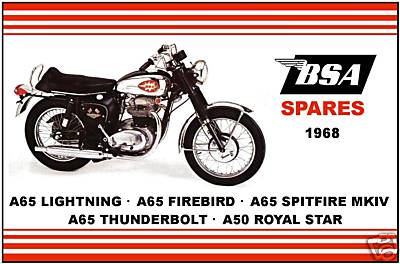Bsa A65 Motorcycle Parts
